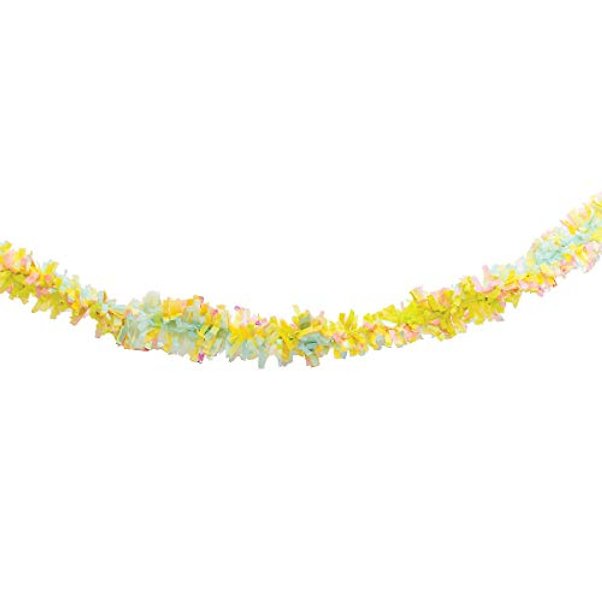 Party Partners Festive Fringe Garland Party Banner, 16.5-Feet, Pastel