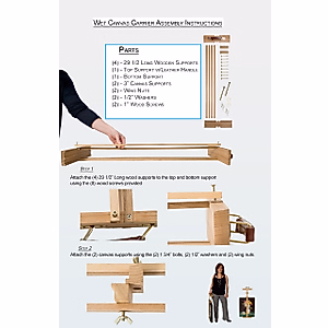 Creative Mark Wet Canvas Protector and Carrier - Wood Canvas Carrier with Handle to Protect Wet Canvases Without Smearing or Damage