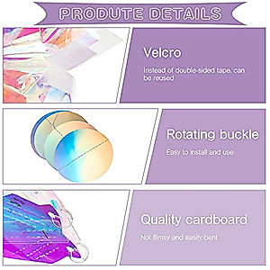 Ganory 29 Pieces Home Iridescent Party Supplies Kit with Hanging Honeycomb Ball Decorative Paper Fan Snowflake Garlands White Star Hanging Swirl Decorations for Birthday Wedding Party Decorations