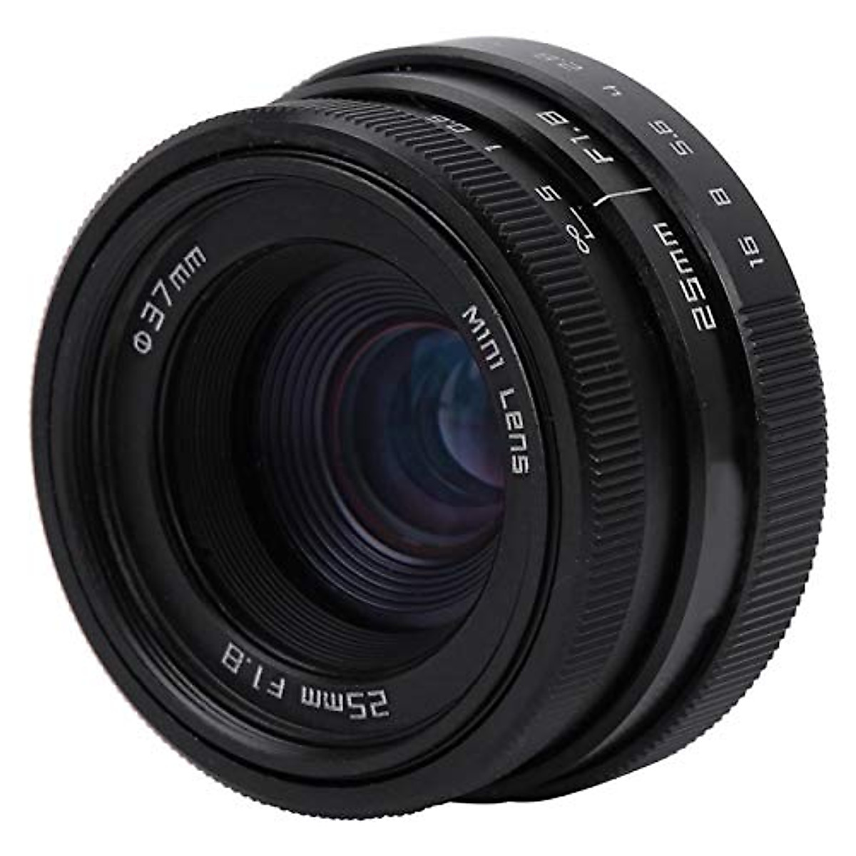 25Mm F1.8 Lens, CCTV C Mount Wide Angle Lens, 2.36 * 2.36 * 1.26 Black for Sony Nex Camera Indoor(Black)