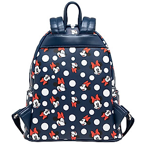 Loungefly Women's Disney Minnie Mouse Polka Dot Blue Backpack