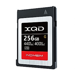 INDMEM XQD 256GB Memory Card, 5X Tough MLC XQD Flash Memory Card High Speed G Series| Max Read 440MB/s, Max Write 400MB/s