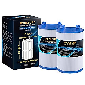 POOLPURE C-7367 Spa Filter Replaces PD075-2000, Dimension One 1561-00, Filbur FC-3059, Excel Filters XLS-7005, Aladdin 17541, Baleen AK-60035, 75 sqft Hot Tub Filter Cartridge 2PACK