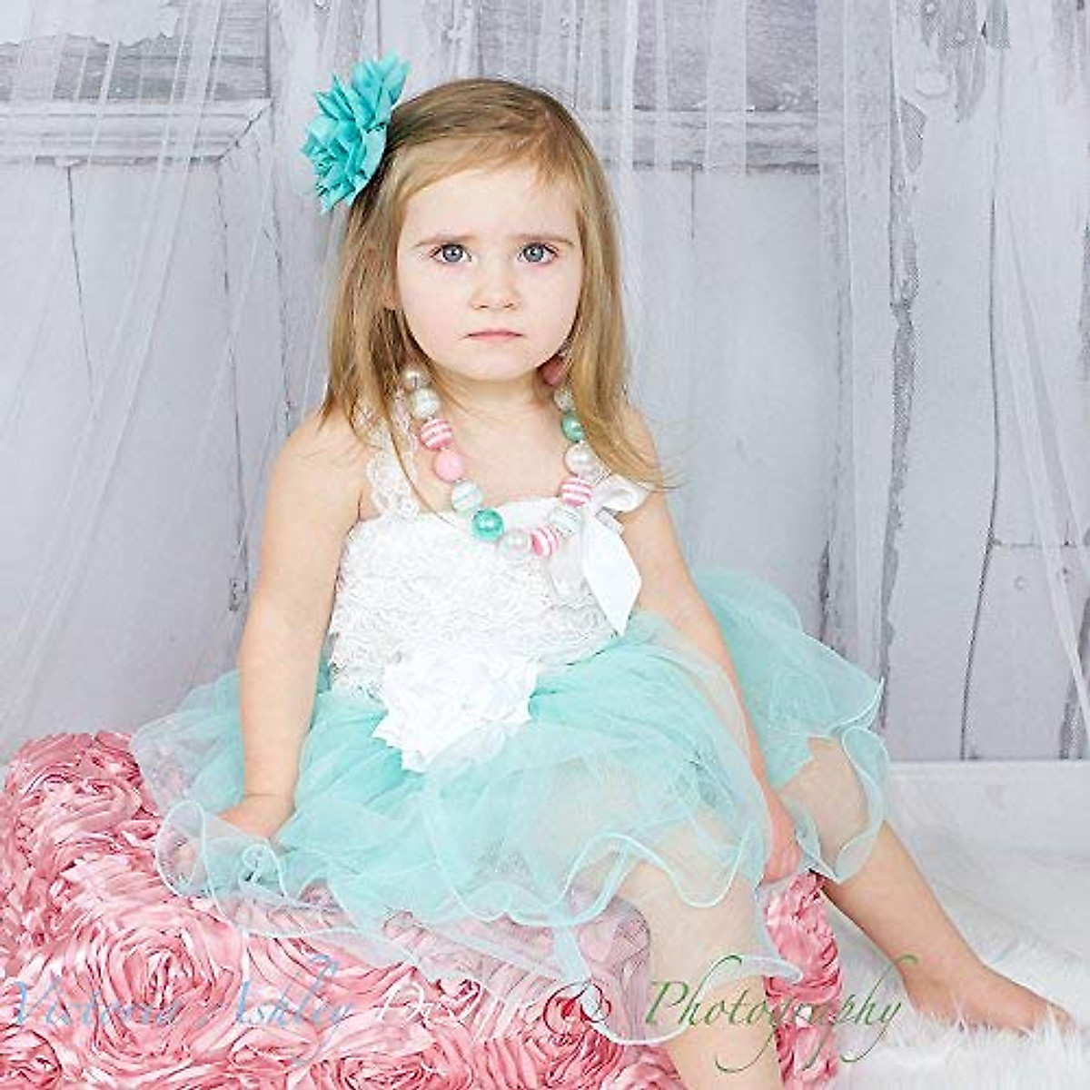 My Lello Baby Tutu Ruffled Scallope Edge Skirt 5-Layer (Newborn - 3mo.) Red