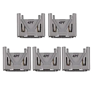 5Pcs Game Console Socket, HDMI Socket Port Interface Connector Replacement Parts for PS4 Slim/PRO, Accurate and Precise