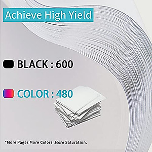 Remanufactured 63XL Ink Cartridge Replacement for HP 63XL 63XL Black and Color(2-Pack) Compatible with Envy 4510 4520 4525 4528 OfficeJet 5267 5255 3830 4650 5258 3832 HP DeskJet 1110 2132 3630 3636