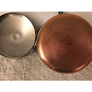 Vtg Revere Ware SS Copper Bottom 1 1/2qt Saucepan