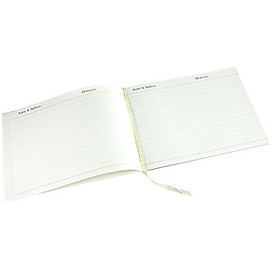 in Loving Memory Funeral Guest Book - Informal Lined Inner Page Format - Presentation Boxed - Black - Size: 10.5" x 7.6"