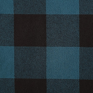 Eddie Bauer - Throw Blanket with Pillow Cover, Reversible Flannel/Sherpa Bedding Set, Buffalo Plaid Home Decor for All Seasons (Blue/Black, Throw Bundle)