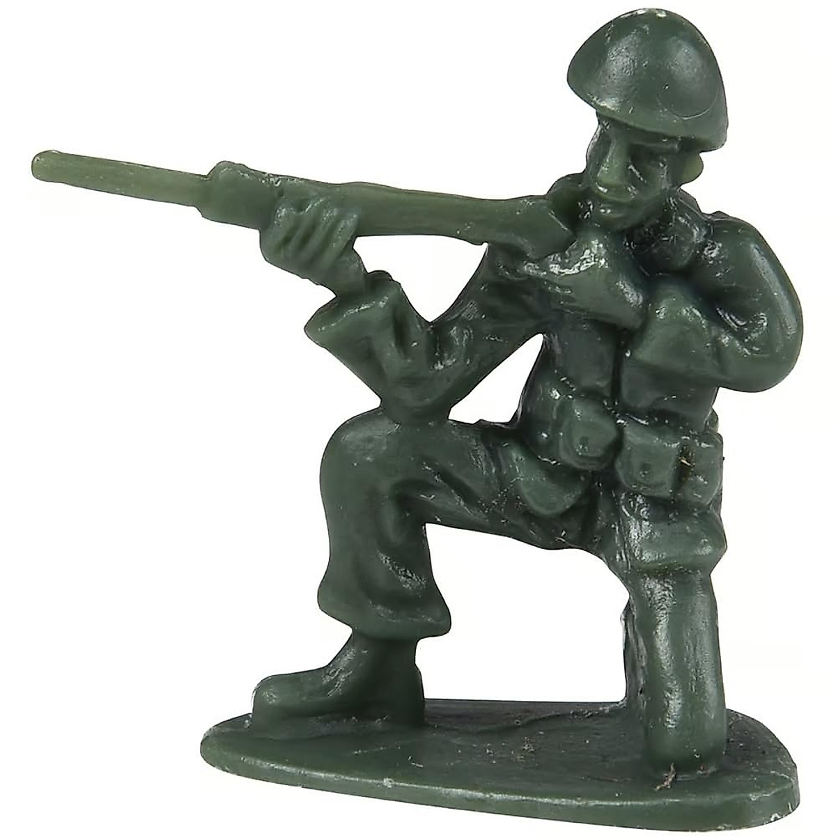 Zugar Land Classic US Army Men (36 Pieces) 2". Plastic. Green Toy Soldiers. Free Standing Designs. Great Party Favor Goodie Bag Filler. (1 Pack of 36 Army Men)