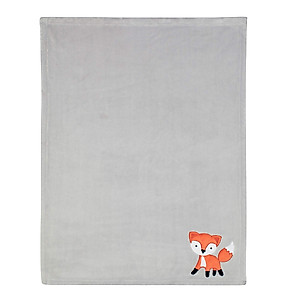 Bedtime Originals Woodland Friends Baby Blanket, Gray