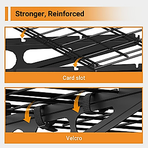 eShelf 2x6 ft Garage Shelving, 2-Pack Wall-Mounted Shelves for Garage, Kitchen, Pantry Storage, 800 lbs Total Load Capacity Gargae Wall Shelving, Black