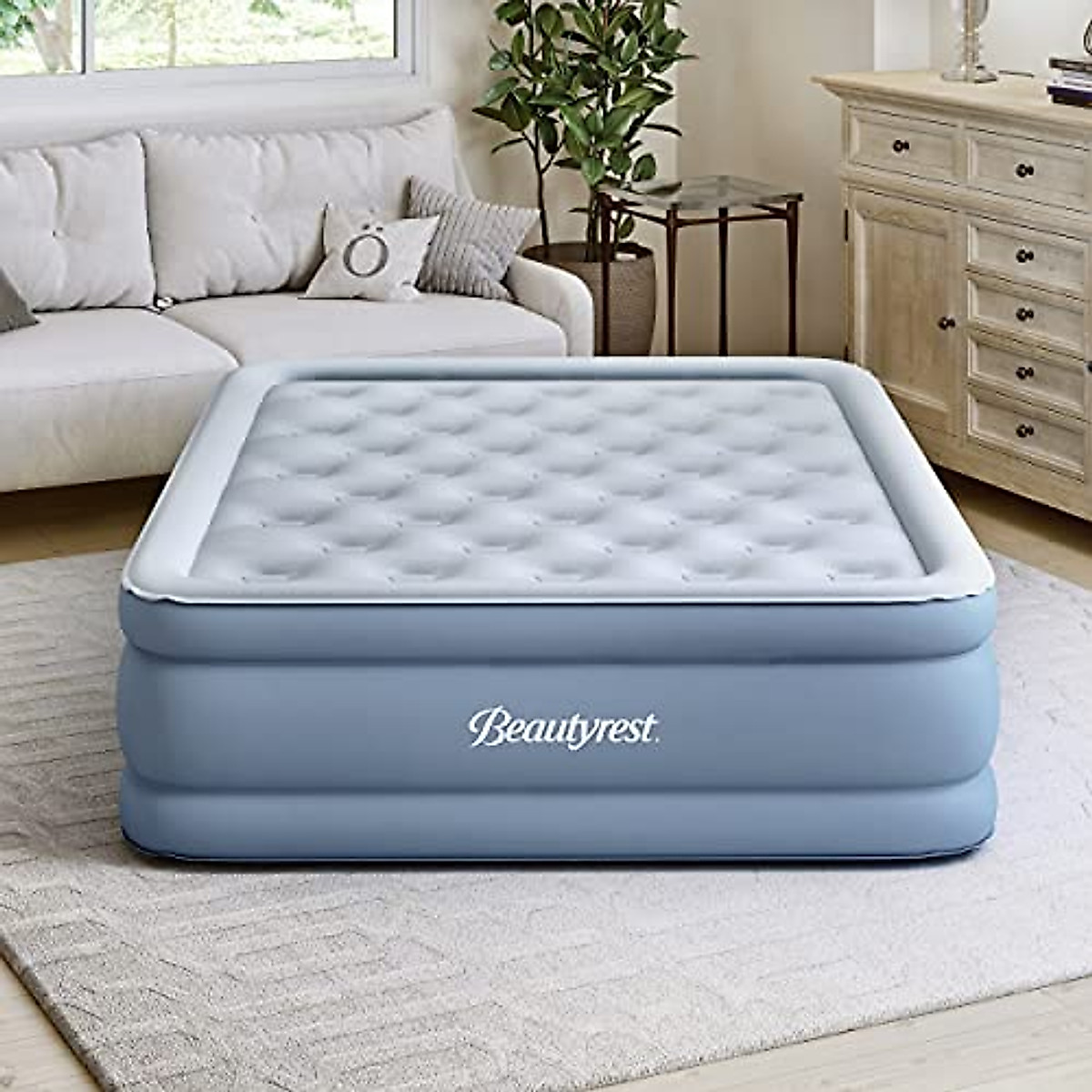 Beautyrest Posture Lux Air Bed Mattress with Express Pump and Raised Edge Support, 15" Full
