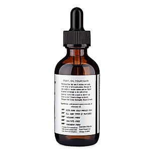 Rustic Remedy 100% Organic, Cold-Pressed Rosemary, Castor and Avocado Oil | Growth & Frizz Repair Oil Treatment (2 oz) | 100% Natural, Pure Oil for Dry Damaged Hair for Women and Men