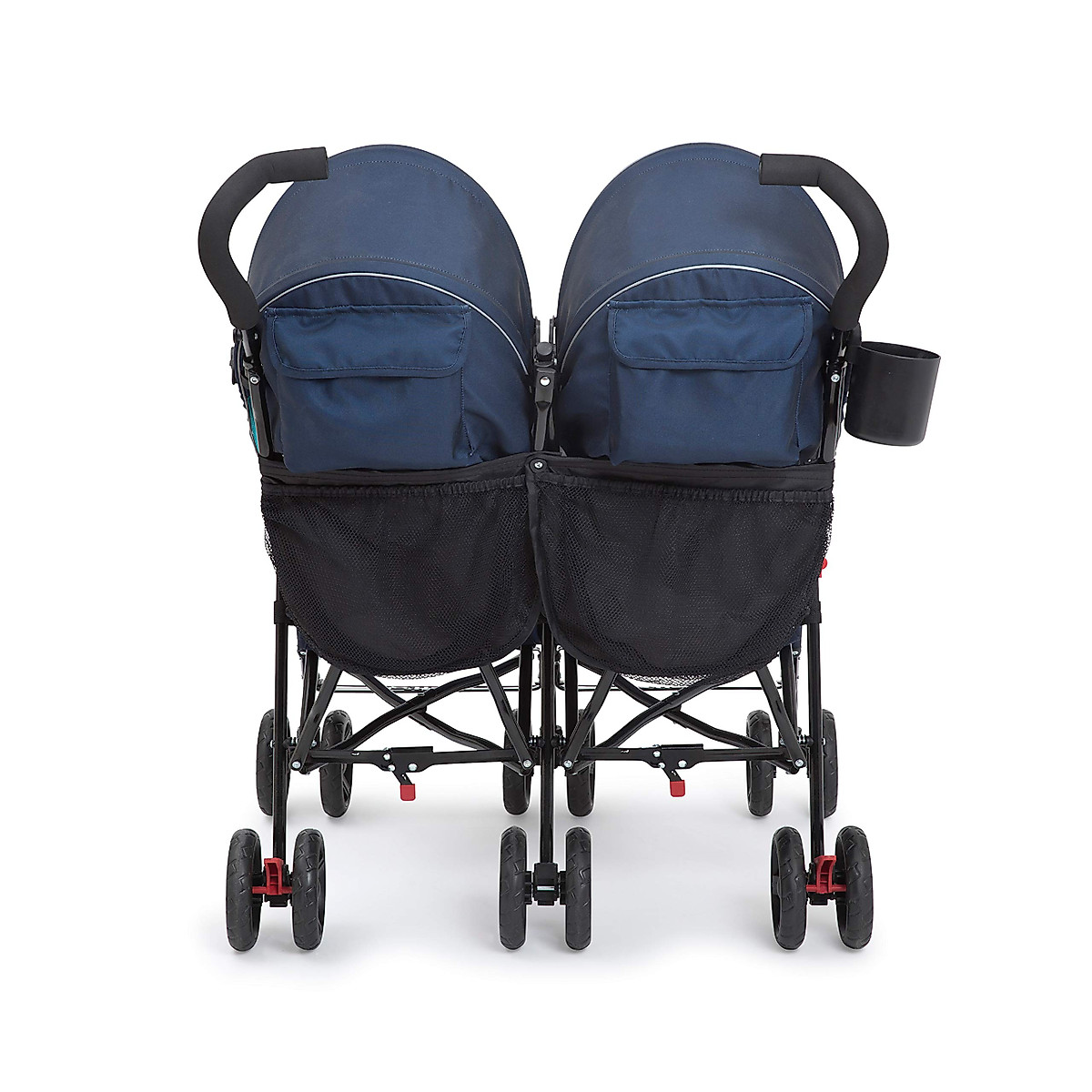 Delta Children LX Side by Side Stroller - with Recline, Storage & Compact Fold, Night Sky
