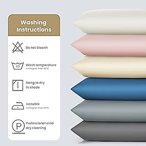 silkcase Silk Pillowcase for Hair and Skin, Soft Breathable Smooth No-Static Pillow Cover, 22 Momme 600 Thread Count with Hidden Zipper, Both Sided 100% Pure Slip Silk Pillowcase(Queen, Lvory White)