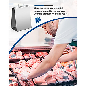 Blulu 2 Pcs Stainless Steel Deli Bag Dispenser Heavy Duty Sandwich Bag Holder Grocery Bag Stand for Retail Store Home Restaurant Kitchen , 11.5''H x 9''L x 6''D