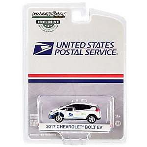 United States Postal Service 2017 Chevy Bolt, White and Blue - Greenlight 30263/48-1/64 Scale Diecast Model Toy Car