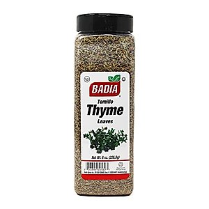 Badia 8 oz Whole Thyme Leaves/ Tomillo Entero Gluten Free Kosher