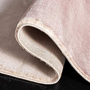 SAFAVIEH Orwell Collection 9' x 12' Pink / Purple ORW301U Mid-Century Modern Abstract Non-Shedding Living Room Bedroom Dining Home Office Area Rug