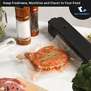 Generic Vacuum Sealer Bags Food Vac Bags for Storage 11""x20'(3rolls) 8""x20'(3roll s), Transparent