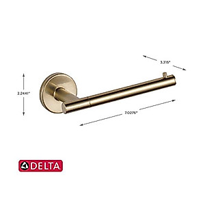 Delta Faucet 75950-CZ Trinsic Toilet Paper Holder, 3.31 x 7.00 x 3.31 Inches, Champagne Bronze
