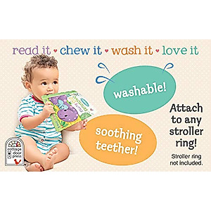 Tuffy Dinosaurs Big & Little Book - Washable, Chewable, Unrippable Pages With Hole For Stroller Or Toy Ring, Teether Tough, Ages 0-3 (Baby's Unrippable) (A Tuffy Book)