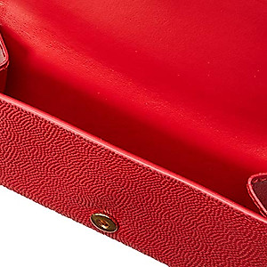 BURBERRY Women's Trifold Wallet, Bright red RT