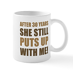 CafePress 30Th Anniversary Humor For Men Mug Ceramic Coffee Mug, Tea Cup 11 oz