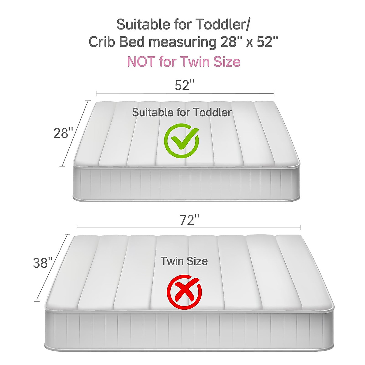 Wowelife Unicorn Toddler Bedding Set for Girls, Rainbow 4 Piece Toddler Bed Sheets Sets Pink Toddler Comforter Set Kids Bag in A Bag with Comforter, Flat Sheet, Fitted Sheet and Pillowcase, Pink