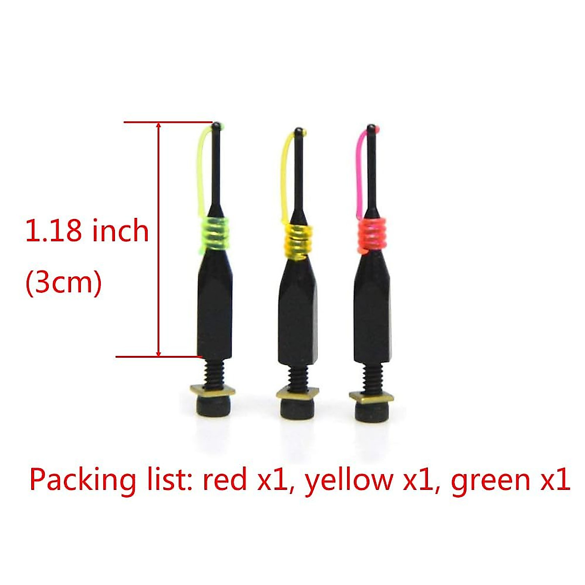 AMEYXGS Bow Sight Replacement Pins 0.019" /0.029" Fiber Optics Bow Sight Accessories 3pcs/Pack (0.029")