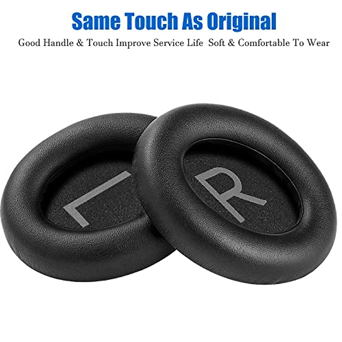 JULONGCR NC700 Earpads Replacement 700 Ear Pads Cups Ear Cushion Kit Covers Leather Parts Accessories Compatible with Bose Noise Cancelling Headphones 700/nc700. (Black)
