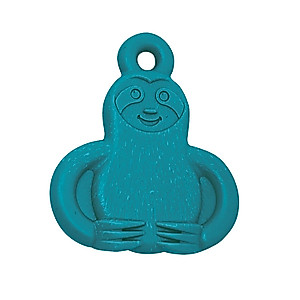 TalkTools Sensory Chew Necklace - Teething and Biting Chewelry for Kids & Adults with ADHD, Autism - Anxiety Relief Chewing Pendant - Safe and Durable Chew Necklace (Blue, Sloth)