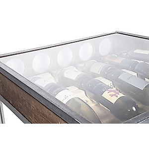 wine rack bar height table