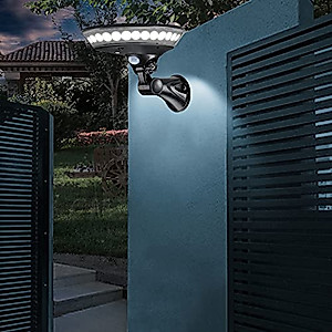 YOOMAO 360 Degree Lighting Outdoor Solar Light PIR Motion Sensor Solar Garden Light Energy Saving Street Lamp Wall Lamp Three Modes