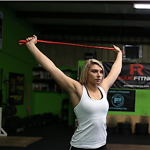 WODFitters Pull Up Assistance Band for Stretching, Mobility Workouts, Warm Up, Recovery, Powerlifting, Home Fitness and Exercise - Single Band