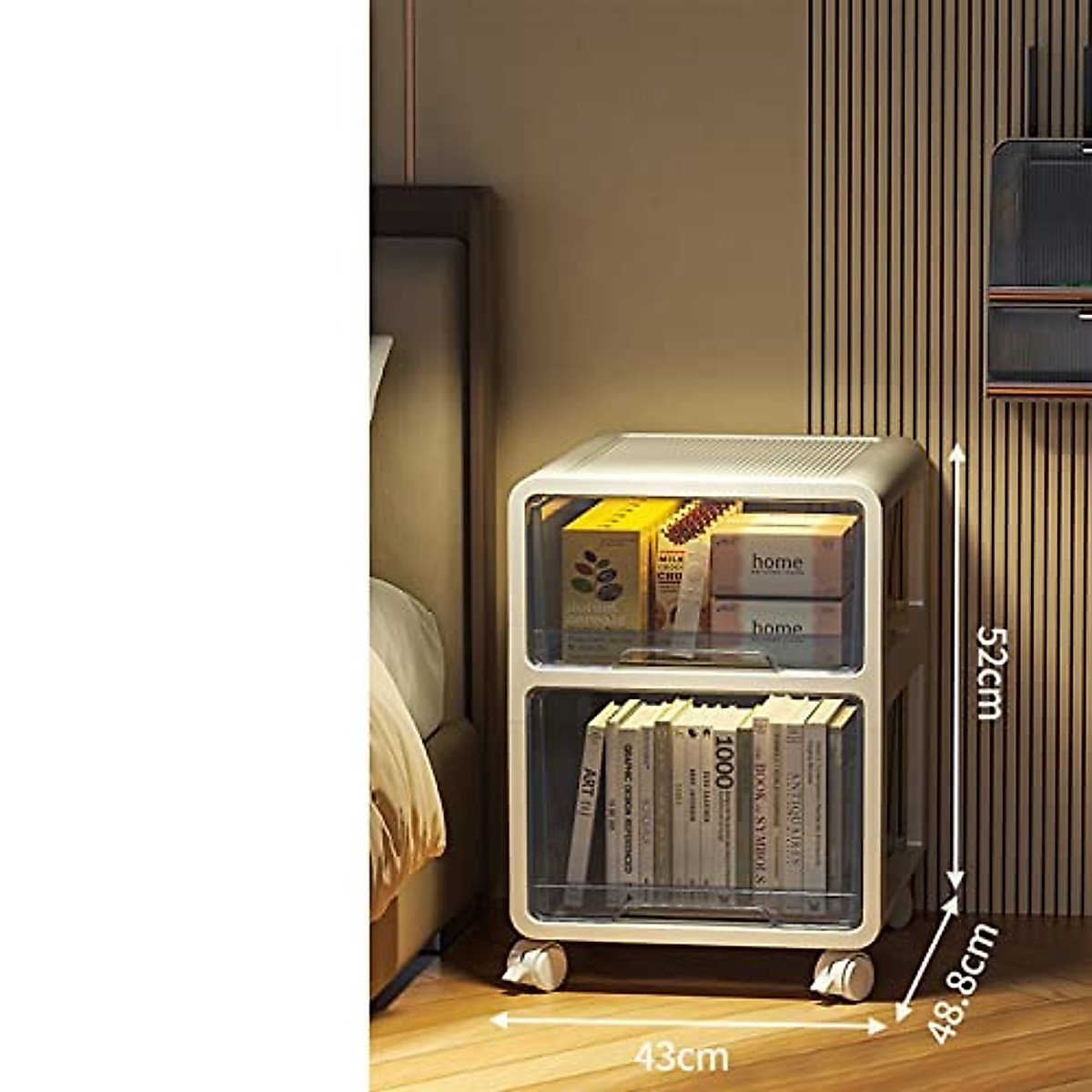 HIGOH Bedside Table Beautiful and Cheap Bedside Table Storage Drawer Console Bedside Table Dresser Office Mesitas De Noche Bathroom Furniture