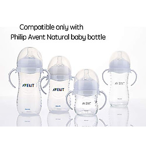 Compatible Baby Bottle Handles for Philips Avent Natural Baby Feeding Bottles, 2 Count