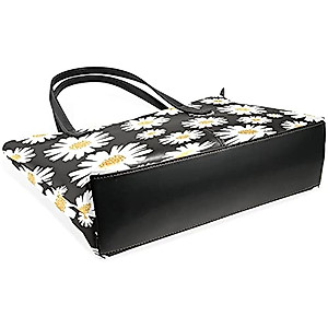 Zoyen Women Handbag Tote Bag Small Fresh Daisy Flowers Shoulder Bags Handle Satchel Purses