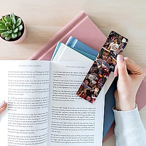 Bookmarks Ruler Metal Friends Bookography Tv Measure Show Tassels Collage Bookworm for Bookmark Bibliophile Reading Markers Gift Book Christmas Ornament