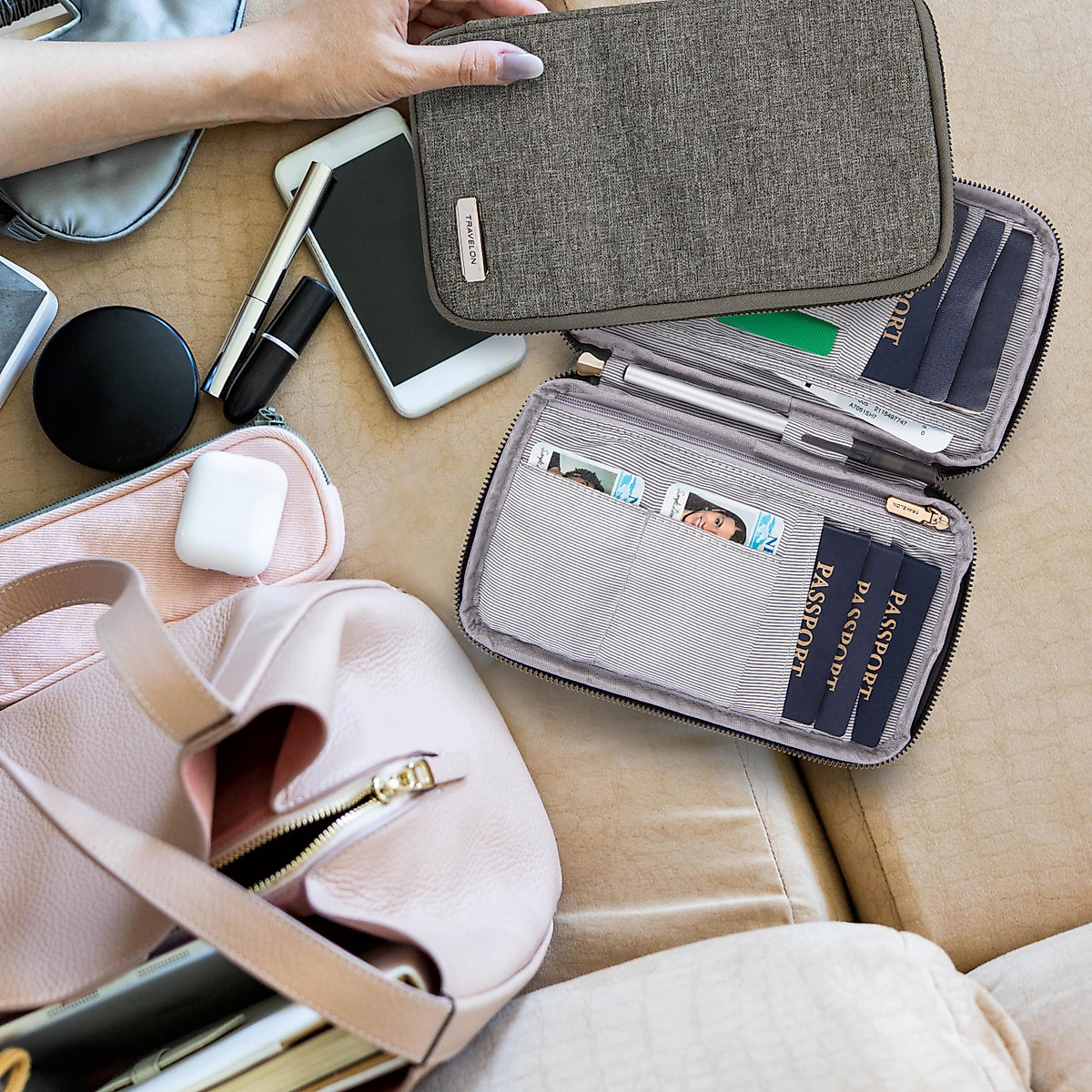 Travelon RFID Blocking Family Passport Wallet