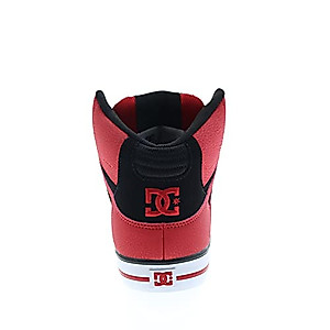 DC mens Pure High-top Wc Skateboard, Skate Shoe, Fiery Red/White/Black, 11 US