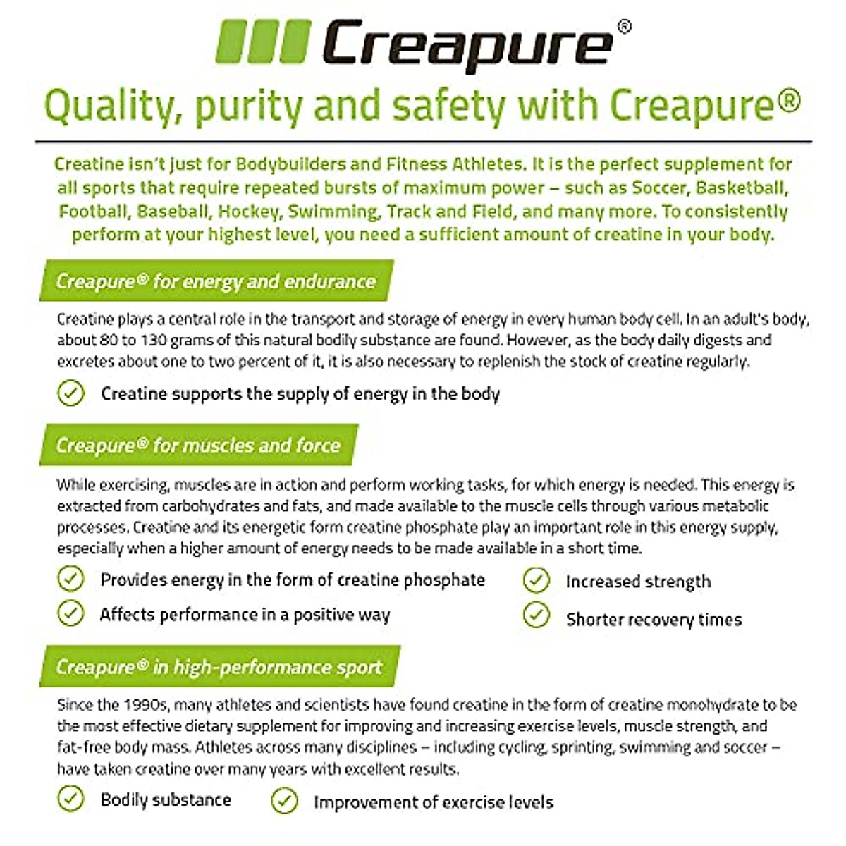 Genius Micronized Creatine Monohydrate Powder, Post Workout Supplement, Unflavored - 100% Naturally Flavored & Sweetened - Supports Muscle Building, Cellular Energy & Cognitive Function – 170g