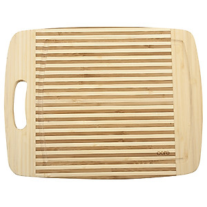 Core Bamboo Tulip Collection Cutting Board, Natural, Medium