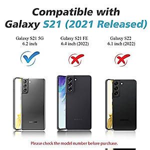 CloudValley for Samsung Galaxy S21 Case with Camera Cover, Full-Body Protective & Slim Fit, Camera Protection Case Only for Samsung Galaxy S21 5G 6.2 inch (2021 Release)-Black