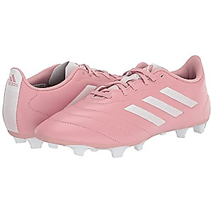 adidas Unisex Goletto VIII Firm Ground Soccer Shoe, Wonder Mauve/White/White, 10 US Men