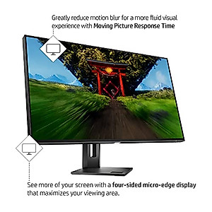 OMEN 27u 4K Gaming Monitor, 4K UHD Display (3840 x 2160), IPS panel, 99% sRGB, 95% DCI-P3, 16:9, AMD FreeSync Premium Pro Technology, 27u (2022),Black