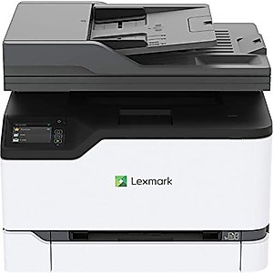 Lexmark MC3426i Color Laser Multifunction Wireless Printer with Print, Copy, Scan and Cloud Fax Capabilities, Plus Full-Spectrum Security and Print Speed up to 26ppm (40N9650), White, Small (Renewed)