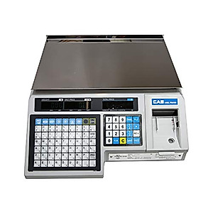 CAS LP-1000N Label Printing Scale Legal for Trade , 30 x 0.01 lb with a FREE 1 case CAS LST-8010 UPC Label, 58 x 40 mm