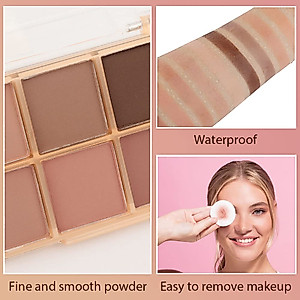 AMY'S DIARY 10 Colors Eyeshadow Eye Shadow Palette Makeup,Matte Naked, Ultra-Blendable, Naturing-Looking, Long Lasting, Cement Color Neutral Nudes EyeShadow